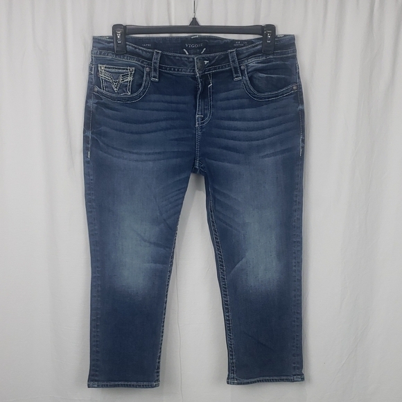 Vigoss | Jeans | Vigoss Womens 2 Heritage Dark Wash Capri Jeans | Poshmark
